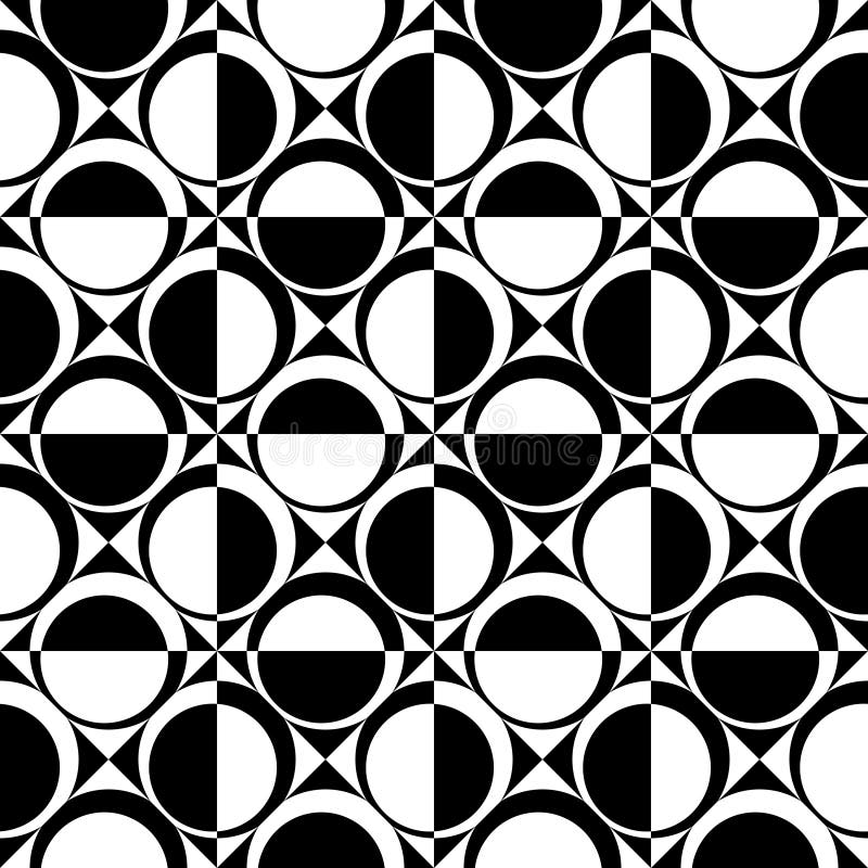 Seamless Circle, Square and Triangle Pattern Stock Vector ...