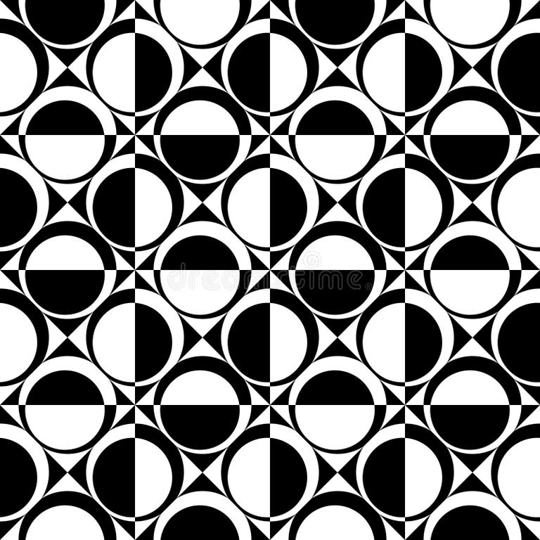 Seamless Circle, Square and Triangle Pattern Stock Vector ...