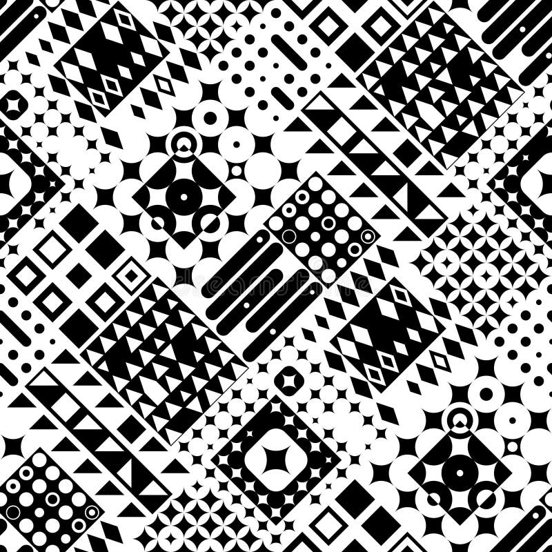 Seamless Circle, Square and Triangle Pattern Stock Vector ...