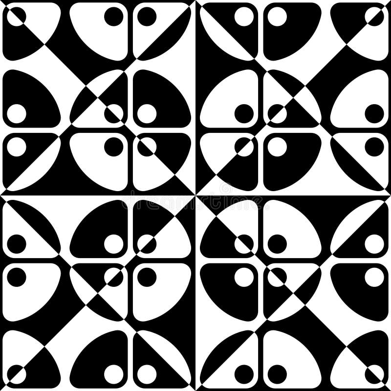 Seamless Circle, Square and Triangle Pattern Stock Vector ...