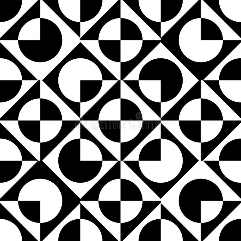 Seamless Circle, Square and Triangle Pattern Stock Vector ...