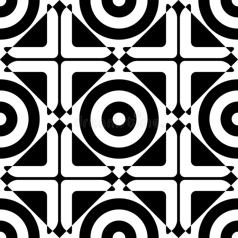 Seamless Circle, Square and Triangle Pattern Stock Vector ...