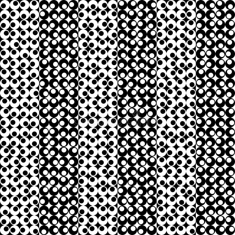 Seamless Circle and Stripe Pattern Stock Vector - Illustration of ...