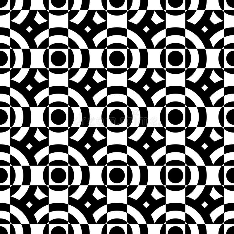 Seamless Circle and Stripe Pattern Stock Vector - Illustration of ...