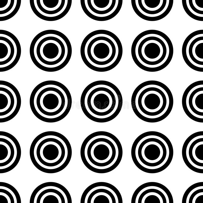 Seamless Circle and Stripe Pattern Stock Vector - Illustration of ...