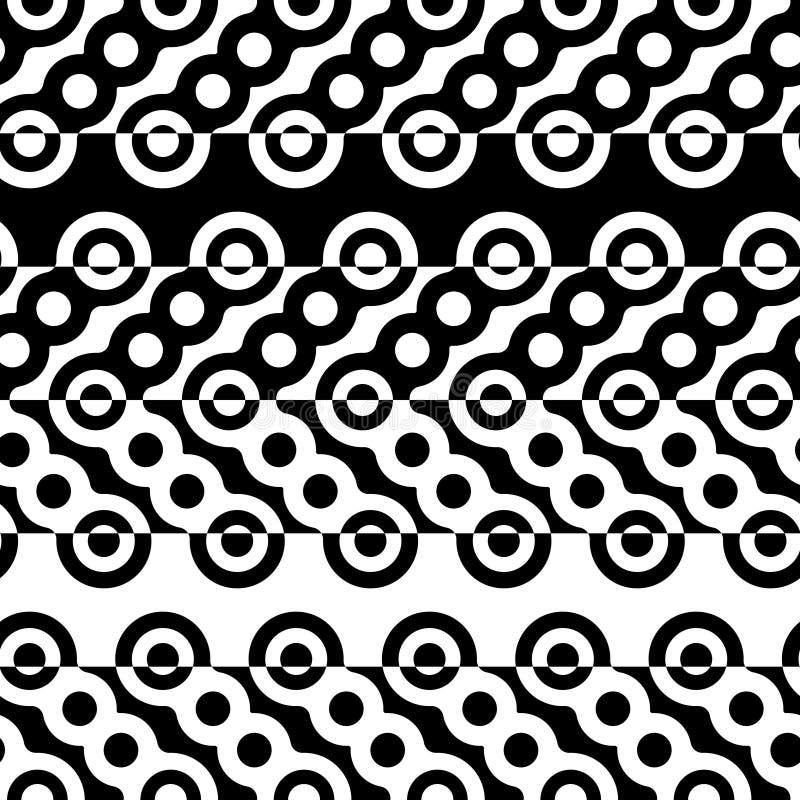 Seamless Circle and Stripe Pattern Stock Vector - Illustration of ...