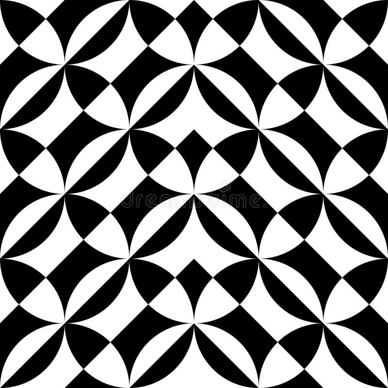 Seamless Circle and Stripe Pattern Stock Vector - Illustration of ...