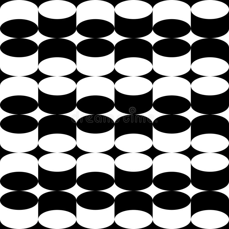 Seamless Circle and Stripe Pattern Stock Vector - Illustration of ...