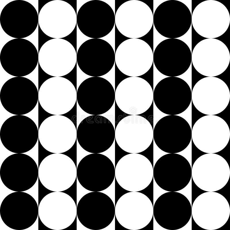 Seamless Circle and Stripe Pattern Stock Vector - Illustration of ...