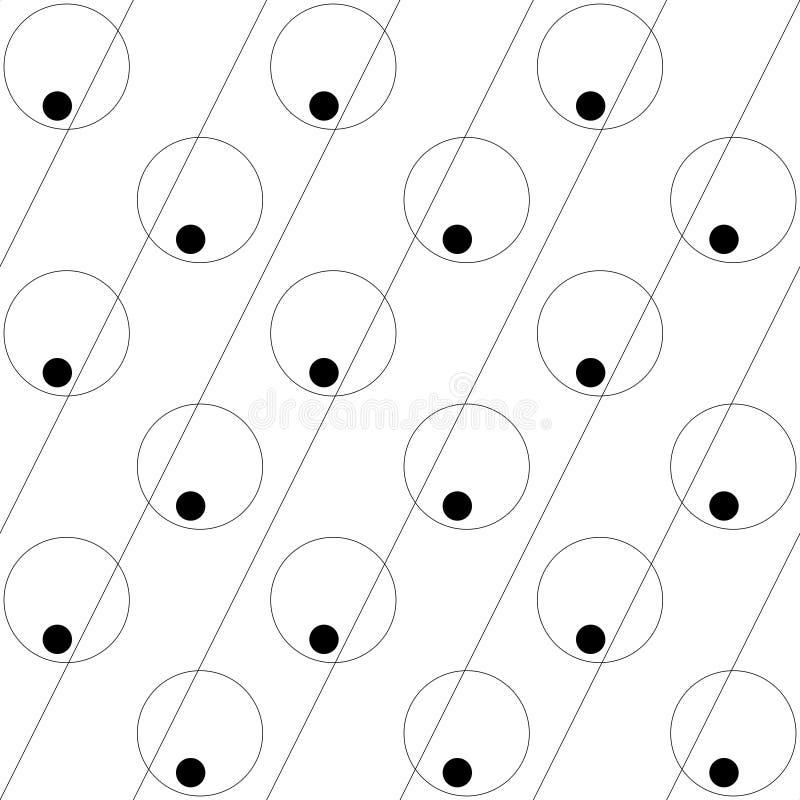 Seamless Circle and Stripe Pattern Stock Vector - Illustration of ...