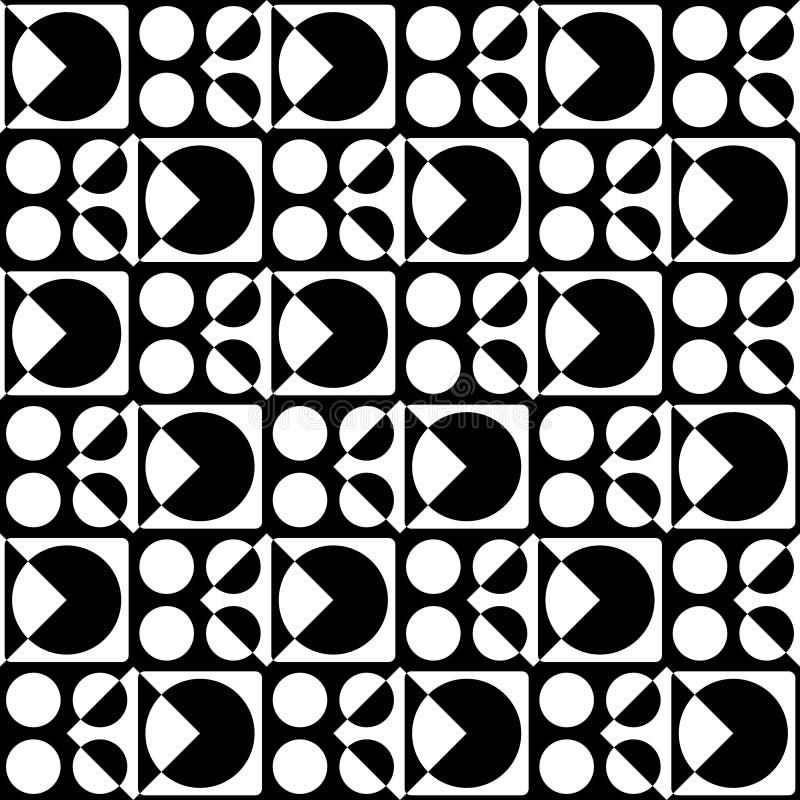 Seamless Circle and Triangle Pattern Stock Vector - Illustration of ...