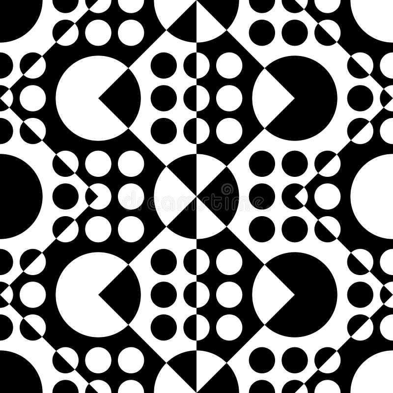 Seamless Circle and Triangle Pattern Stock Vector - Illustration of ...