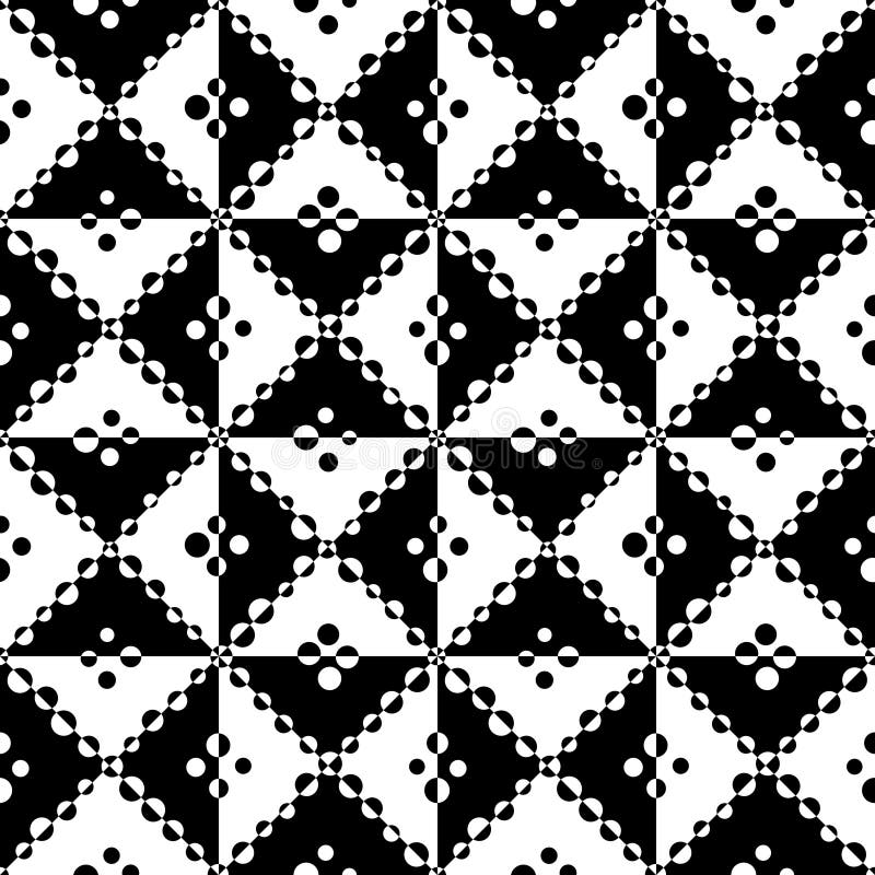 Seamless Circle and Triangle Pattern Stock Vector - Illustration of ...