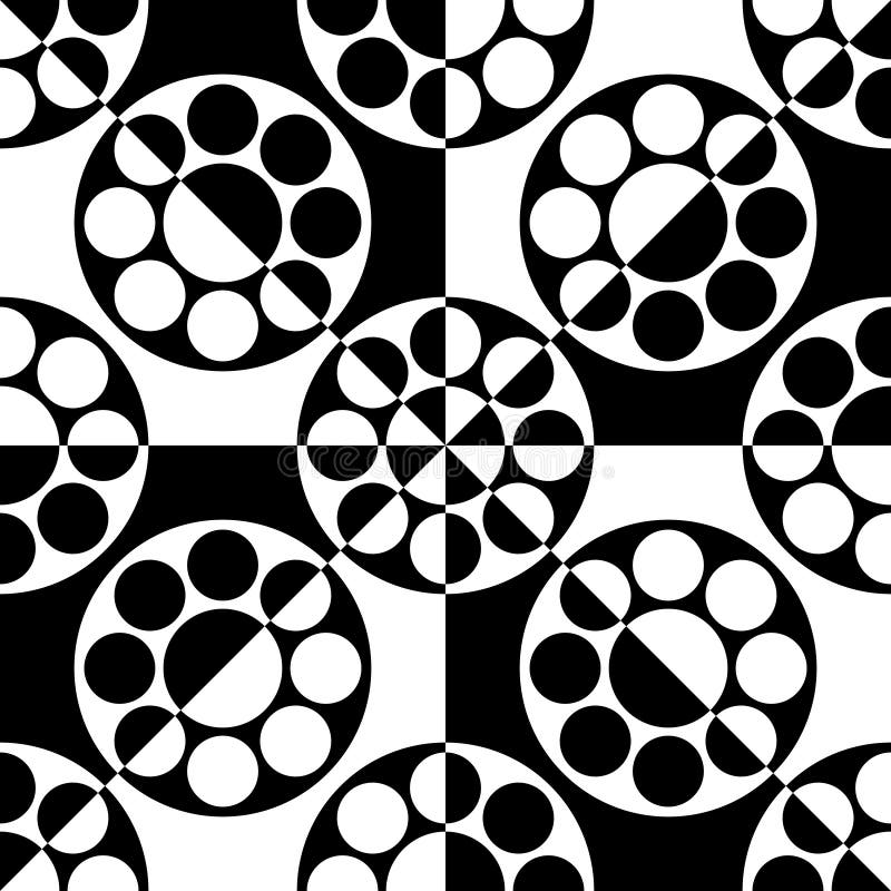 Seamless Circle and Triangle Pattern Stock Vector - Illustration of ...