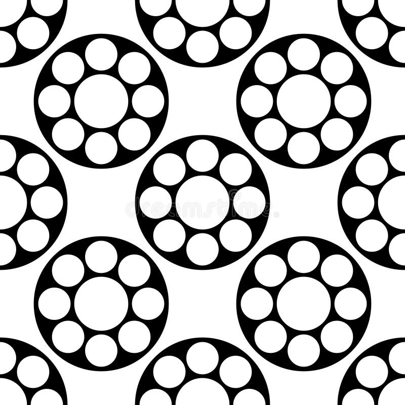 Seamless Circles Pattern stock vector. Illustration of elegant - 86321561