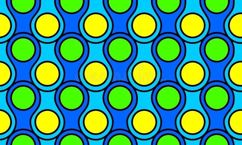 Seamless Circles and Scales Pattern Stock Illustration - Illustration ...