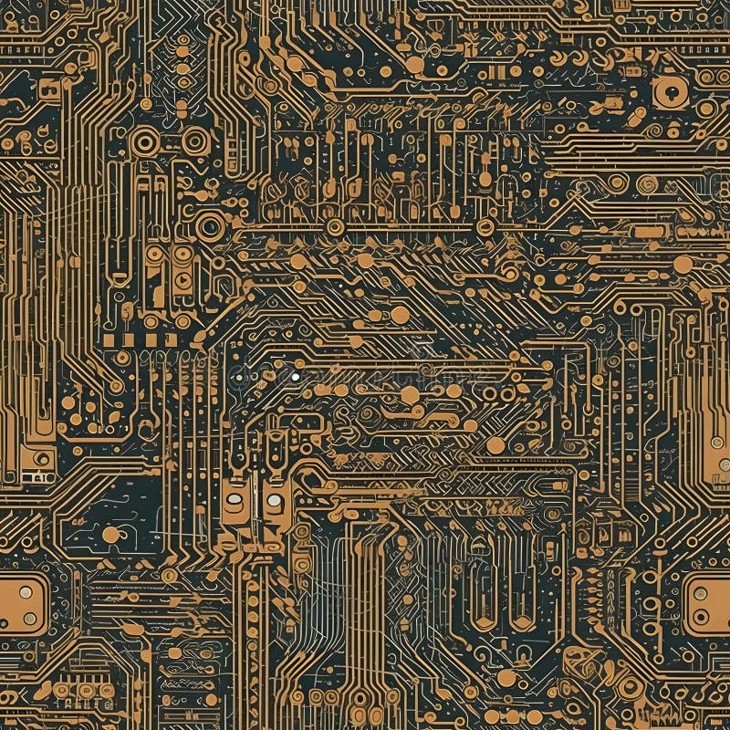 High Tech Schematic Seamless Texture Stock Illustrations – 51 High Tech Schematic Seamless ...