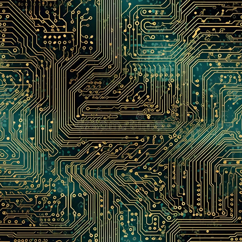 Circuit Board Background Tile