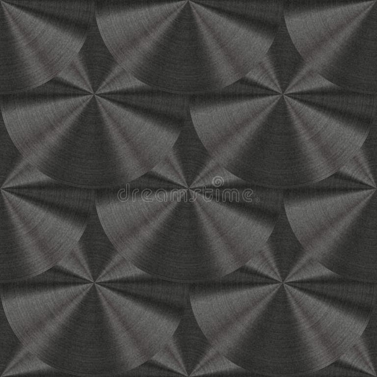 Seamless Circular Brushed Metal Pattern Stock Illustration ...