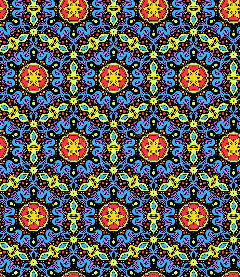 Seamless circus pattern. stock vector. Illustration of frame - 95058115