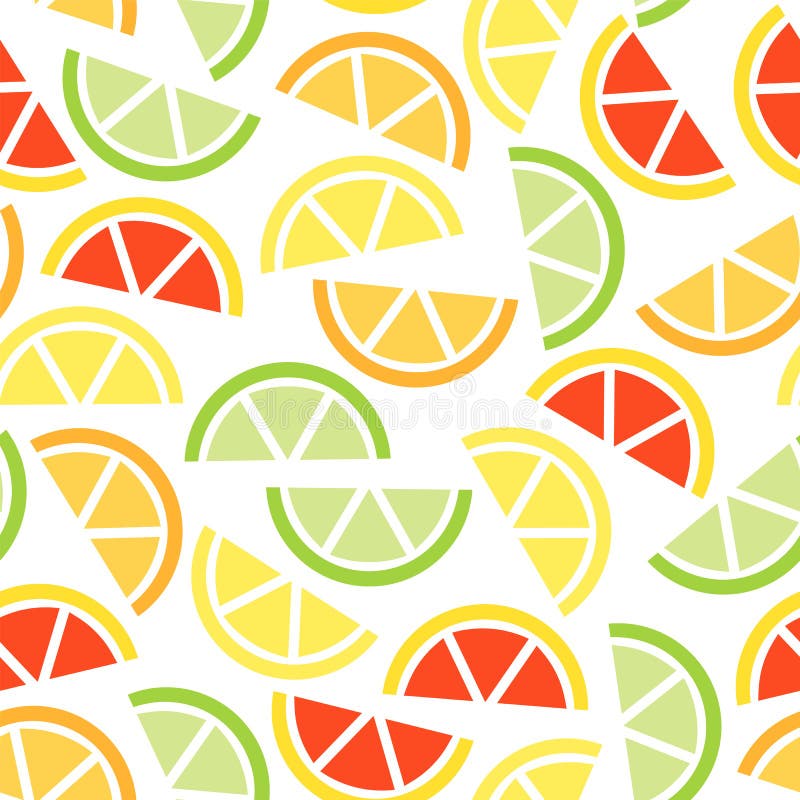 Seamless Citrus Fruits Background. Vector Illustration. Stock Vector ... Seamless Citrus Fruits Background. Vector Illustration. Stock Vector ...