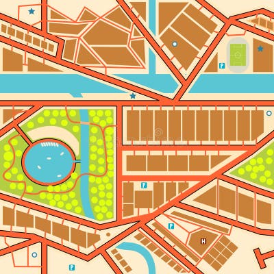 Seamless city map stock vector. Illustration of seamless - 22010663