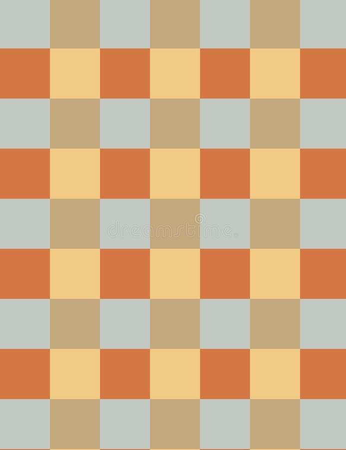 Seamless Classic Brown Checkered Stock Illustration - Illustration of ...