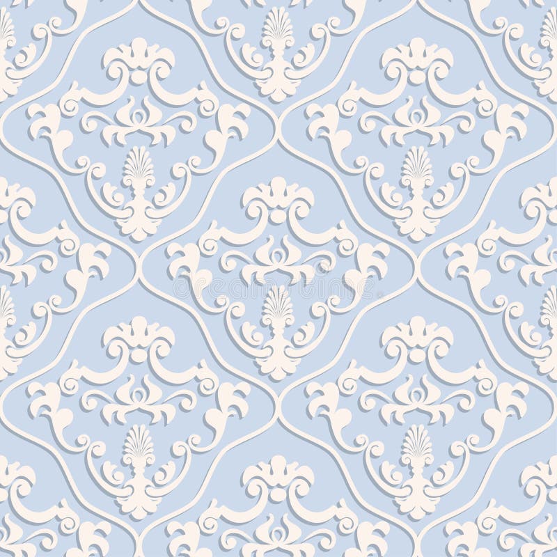 Seamless Classic Wallpaper stock vector. Illustration of flourish - 8266718