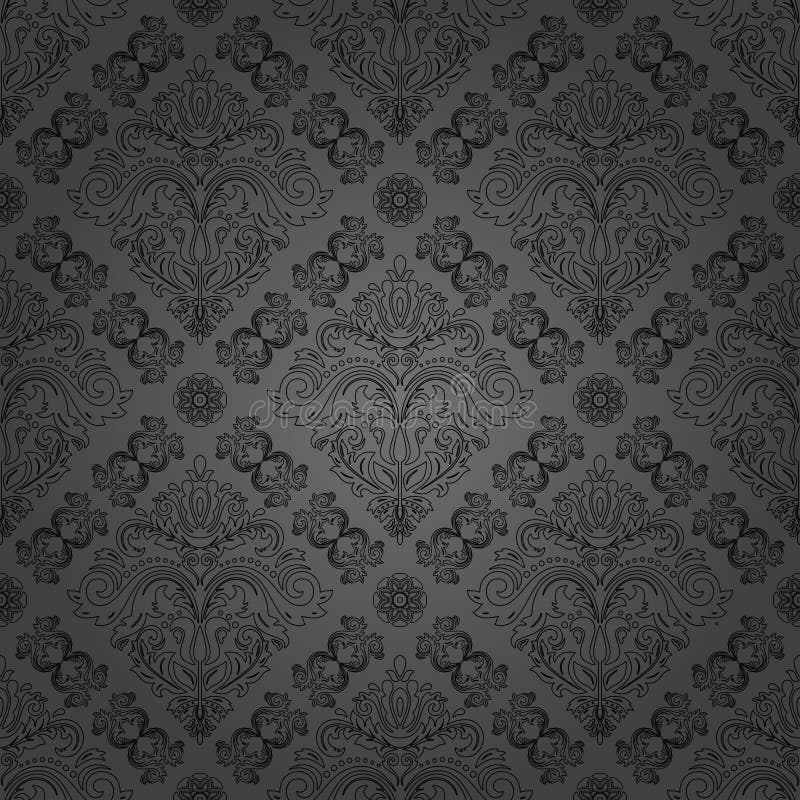 Seamless Classic Pattern stock illustration. Illustration of black ...