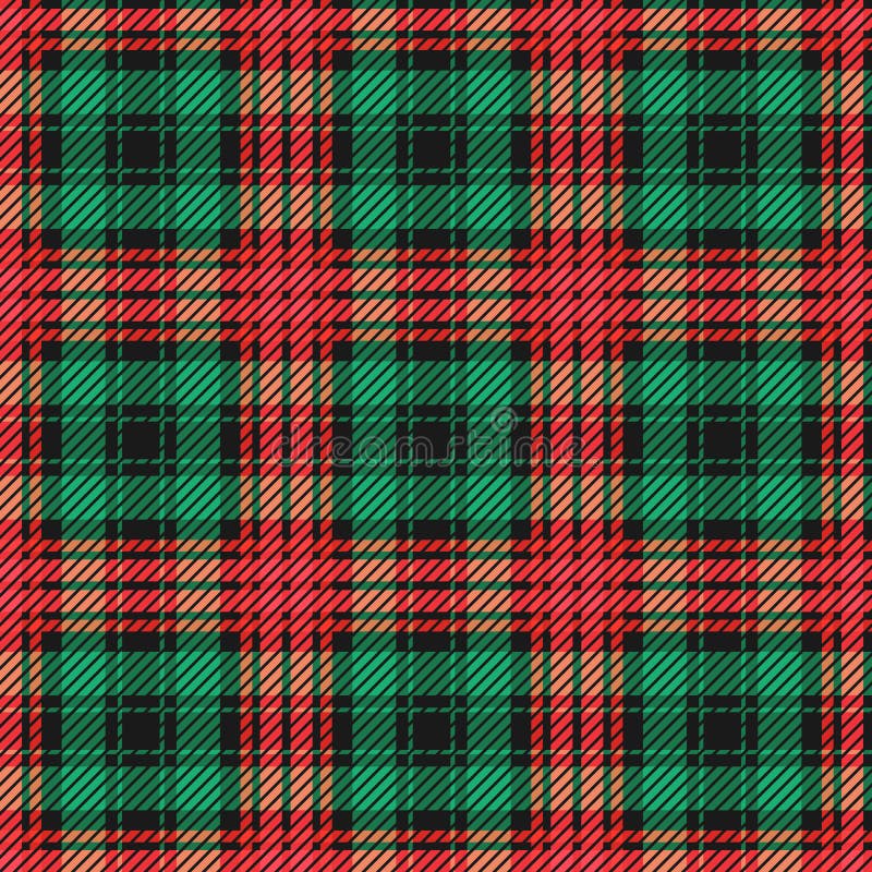 Seamless Classic Tartan Pattern. Stock Vector - Illustration of green ...
