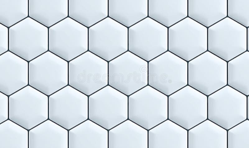 Seamless Pattern of Hexagonal Tiles Creates a Modern, Geometric, and ...