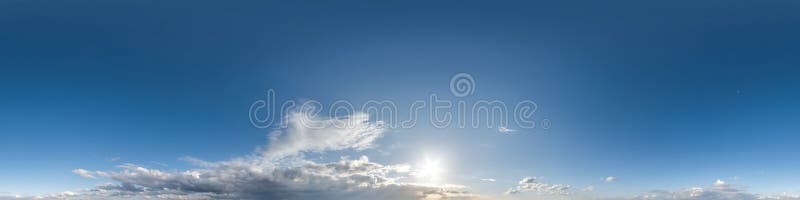 Seamless Clear Blue Sky Hdri Panorama 360 Degrees Angle View with ...