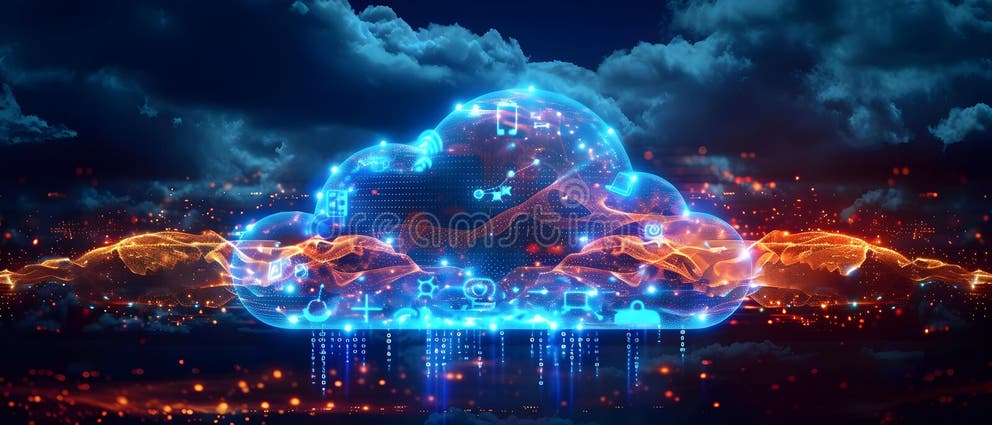 Seamless Cloud Sync in a Digital World. Concept Data Security, File ...