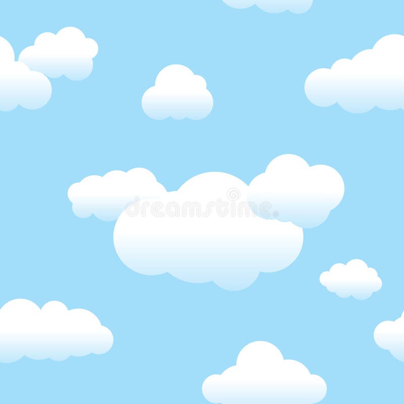 Seamless Clouds and Sky stock vector. Illustration of repeat - 33243097