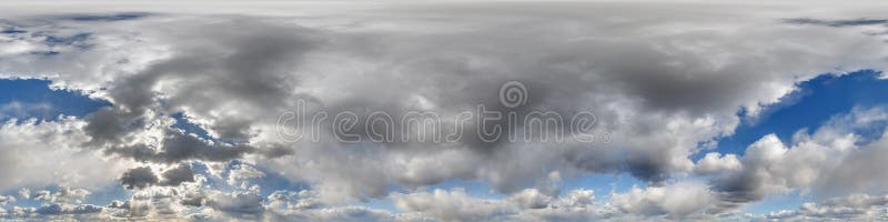 Seamless Cloudy Blue Evening Sky Hdri Panorama 360 Degrees Angle View ...