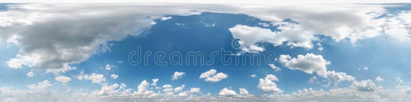 Seamless Cloudy Blue Sky Hdri Panorama 360 Degrees Angle View with ...