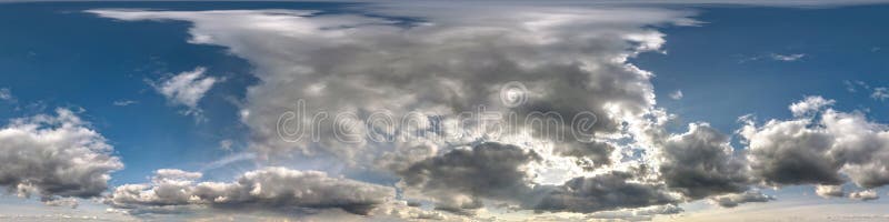 Seamless Cloudy Blue Sky Hdri Panorama 360 Degrees Angle View with ...