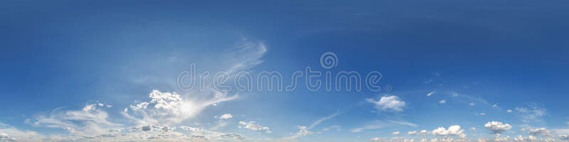 Seamless Cloudy Blue Sky Hdri Panorama 360 Degrees Angle View with ...