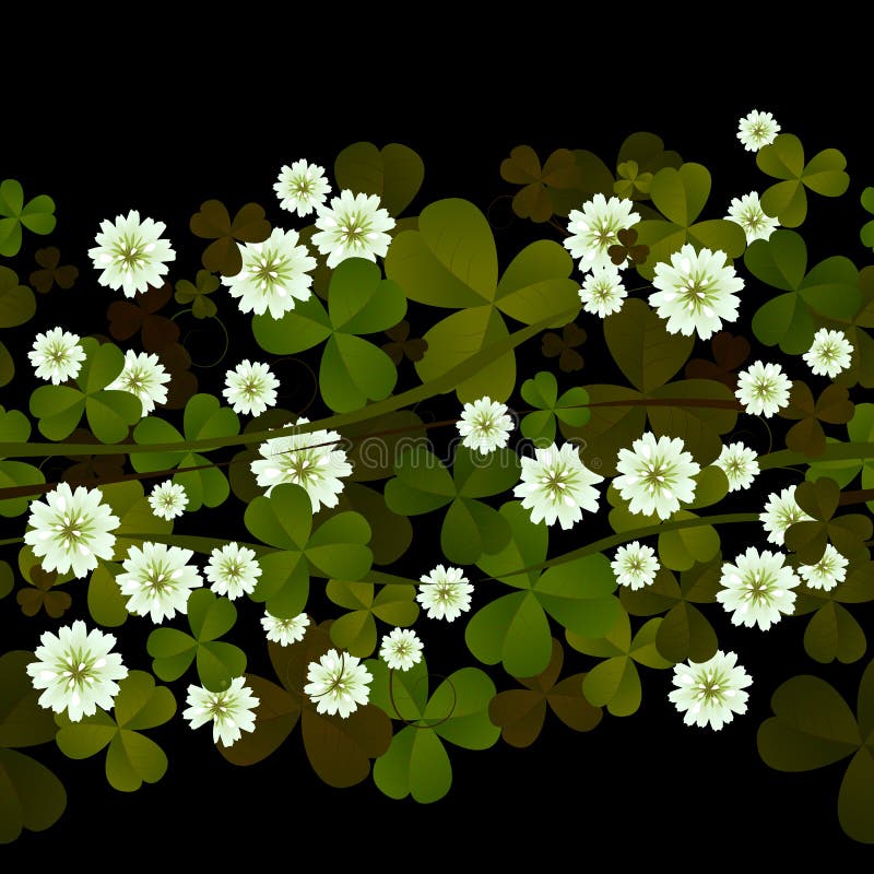 A seamless clover design stock vector. Illustration of sign - 22607348