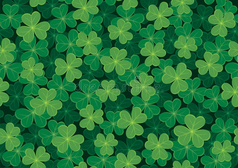 Seamless Clover Pattern stock vector. Illustration of clip - 22719554