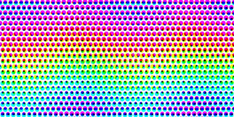 Seamless CMYK Halftone Abstract Gradient Background Pattern Stock ...