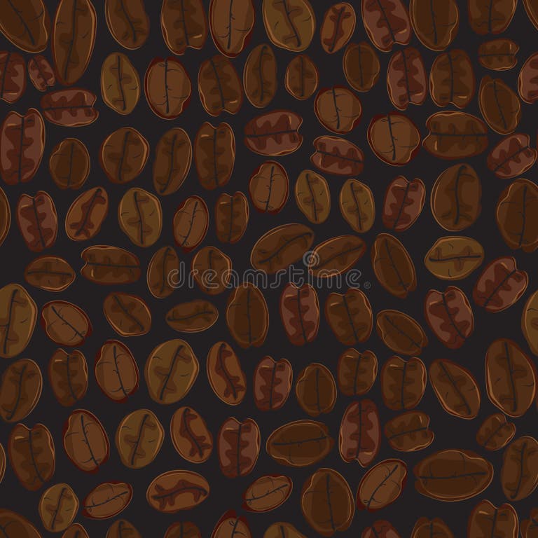 Coffee Bean Repeat Pattern Stock Illustrations – 1,133 Coffee Bean ...