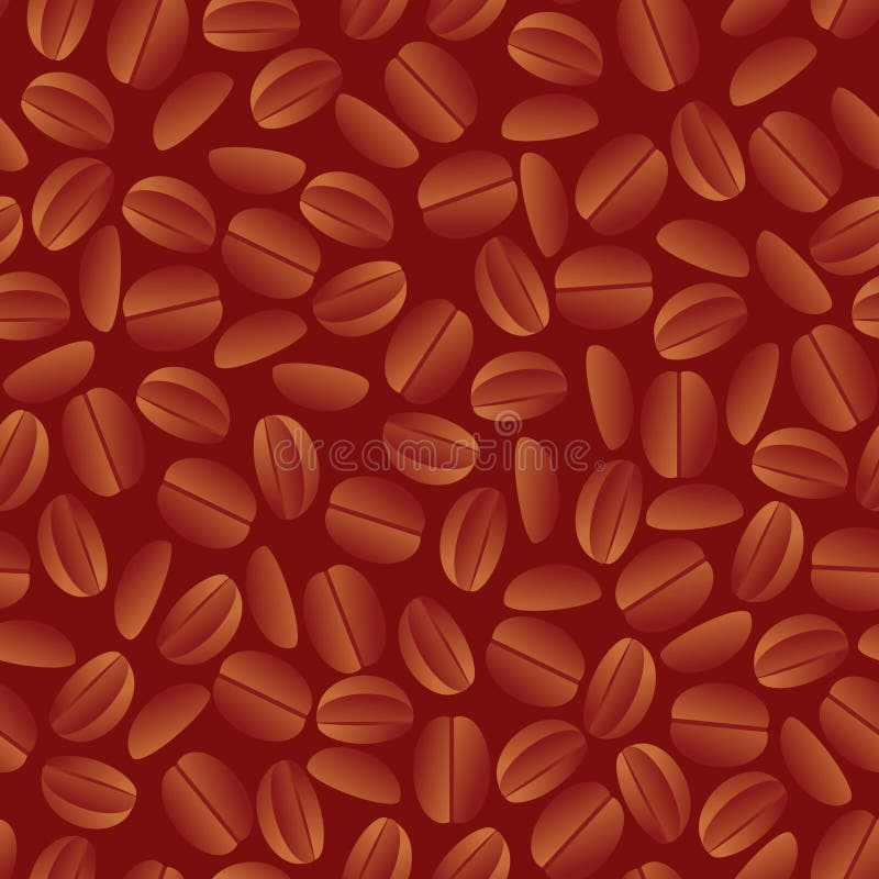 Seamless coffee beans stock vector. Illustration of texture - 20375732