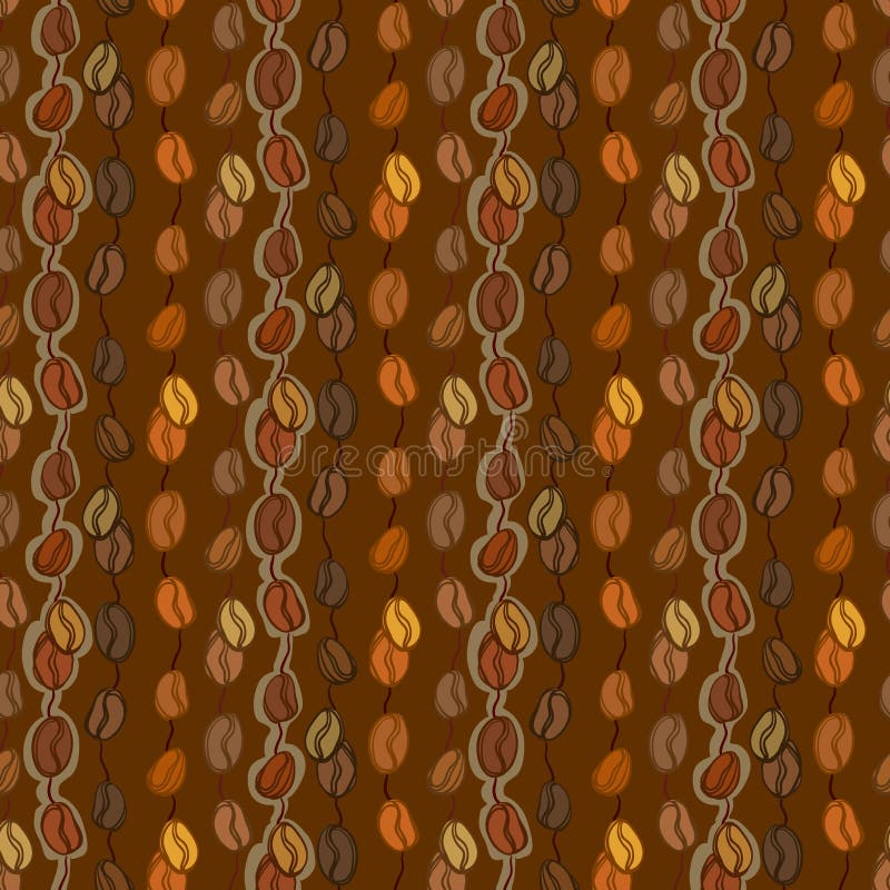 Seamless coffee texture stock vector. Illustration of caffeine - 69930224