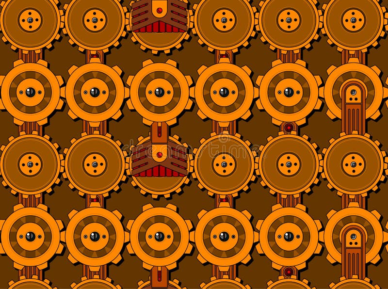 Seamless cogwheel pattern stock vector. Illustration of cogwheel - 8451175