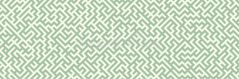 Seamless Color Abstract Maze Pattern. Illustration for Texture ...