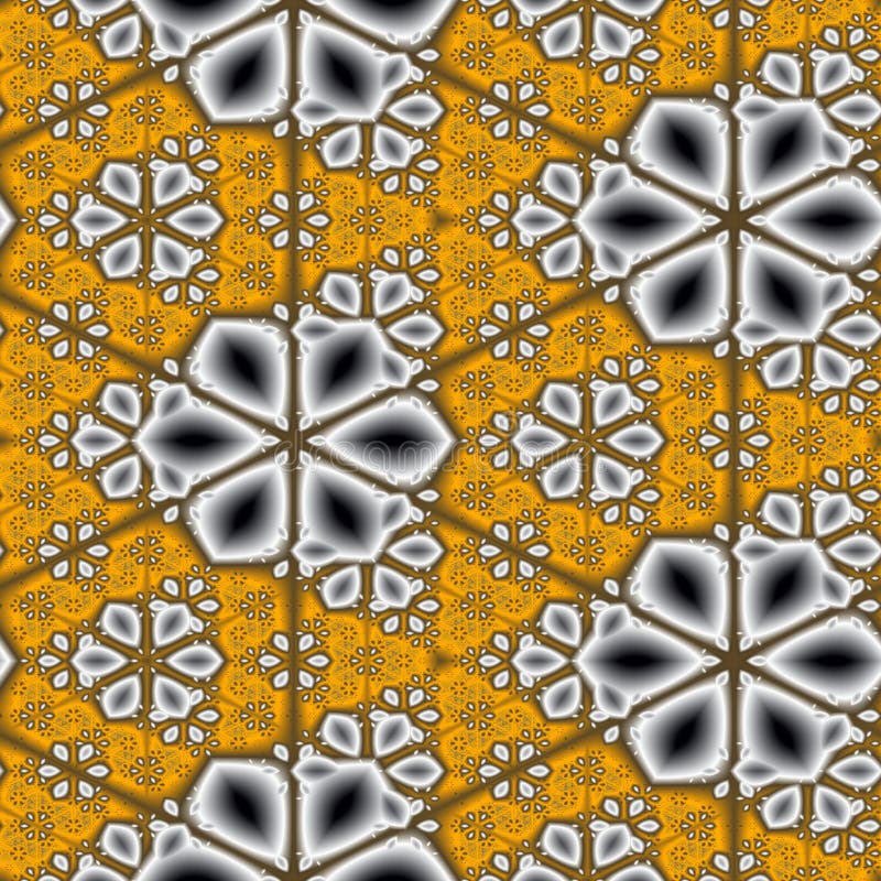 Seamless Color Fractal Pattern Background Tile Stock Illustration ...