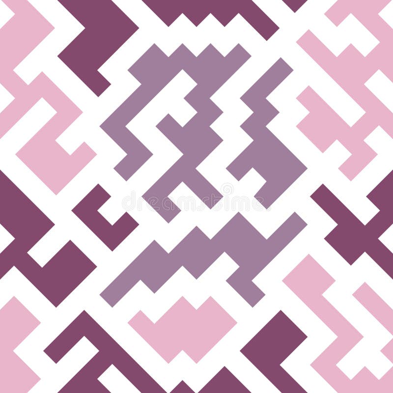 Seamless Color Pattern of Abstract Shapes of Different Sizes and Shapes ...