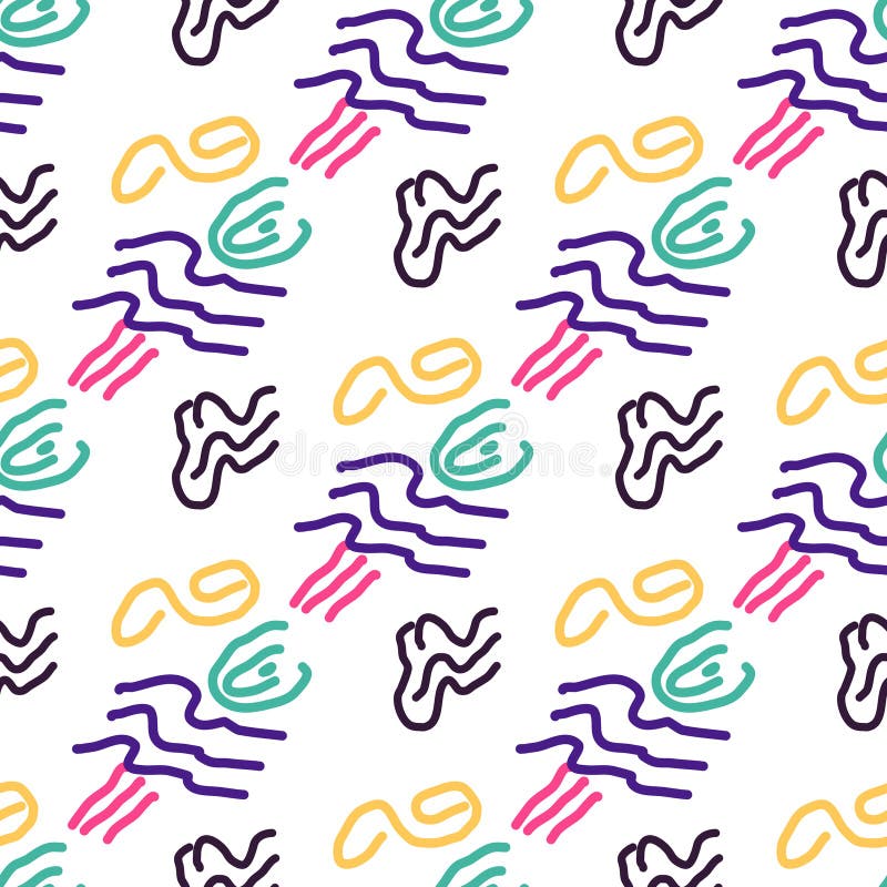 Random Squiggles Stock Illustrations – 141 Random Squiggles Stock ...