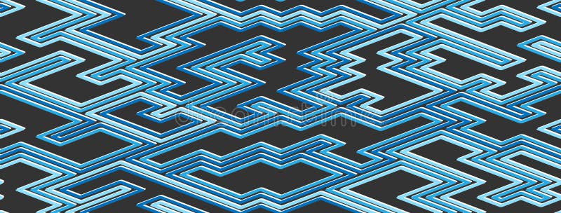 Seamless Color Pattern of Lines Creating Abstract Shapes of Different ...